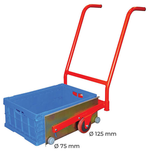 Chariot porte-bacs - Bac plastique 600 x 400 mm