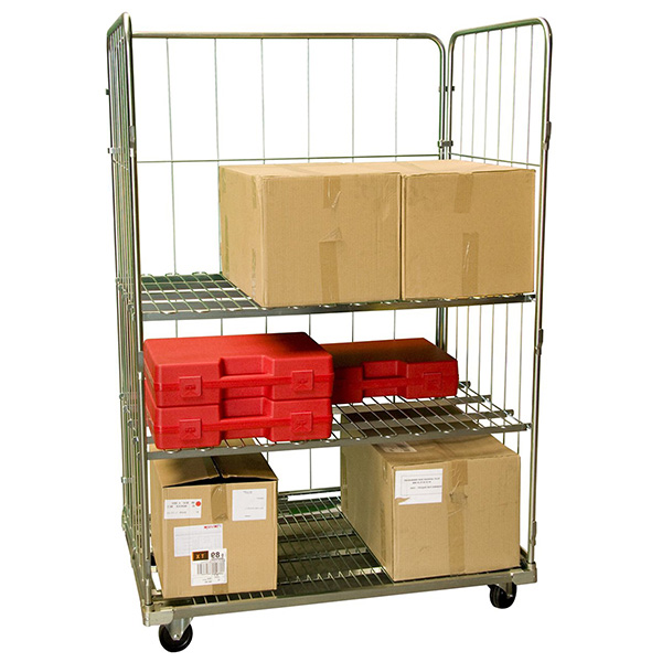 Roll conteneur 3 côtés pour le transport et le stockage