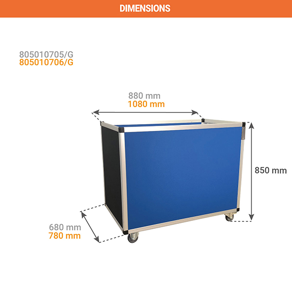 Chariot niveau constant beeplast - Charge max 150 kg