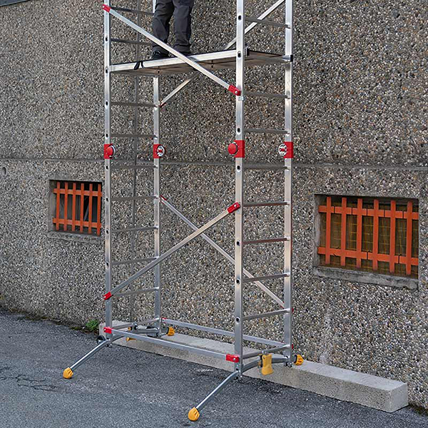 Echafaudage aluminium multifonction - Rattrapage de niveau