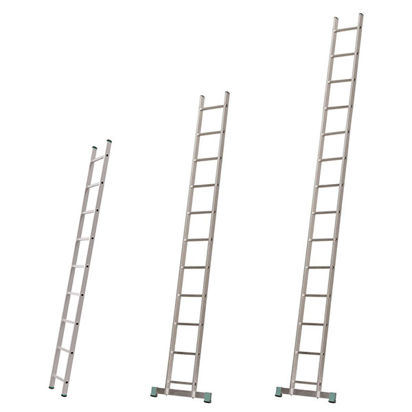 Echelle simple à barreaux en aluminium de 2.00m à 5.81m