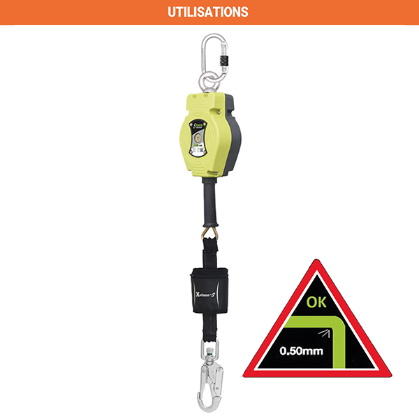 Antichute à rappel automatique - 3,5 m