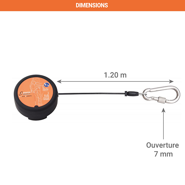 Longe porte-outils rétractable