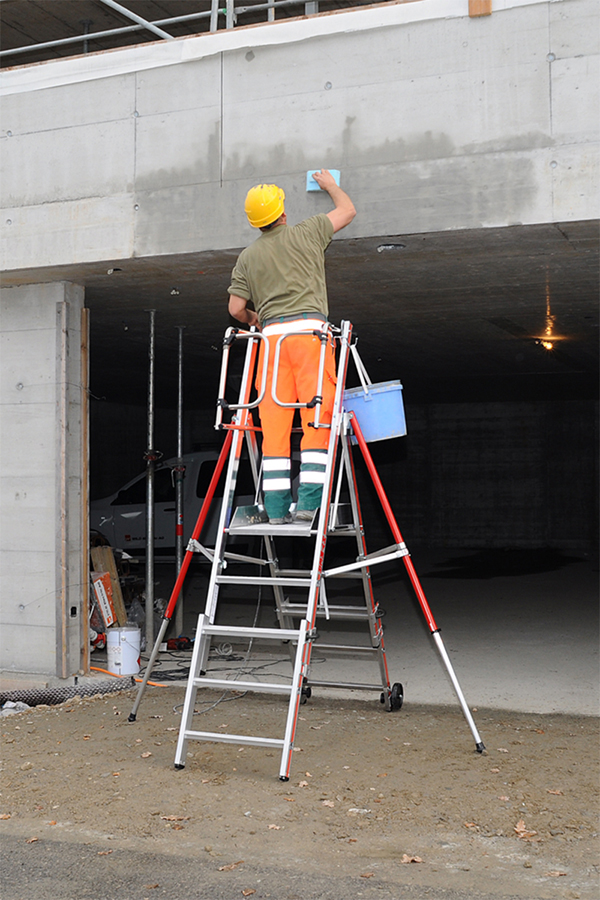 Escabeau PIRL - 5 marches + Kit d'extension 3, 4 ou 5 marches