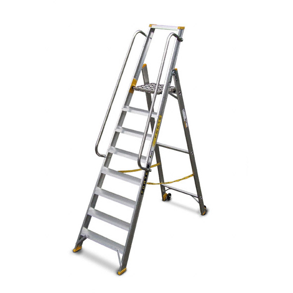 Escabeau industriel aluminium grande plate-forme