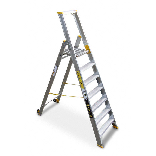 Escabeau industriel aluminium grande plate-forme