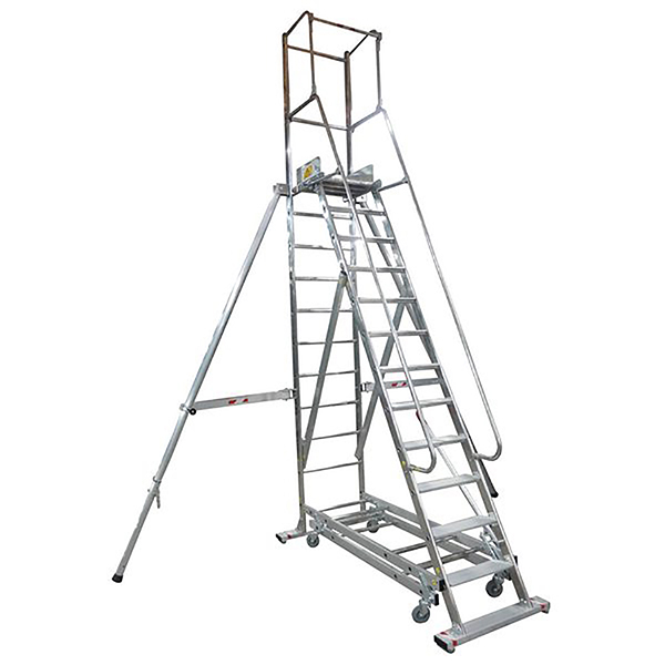 Escabeau roulant pour le picking, stockage, rayonnage