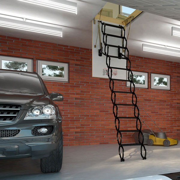 Escalier escamotable accordéon pour un confort maximal