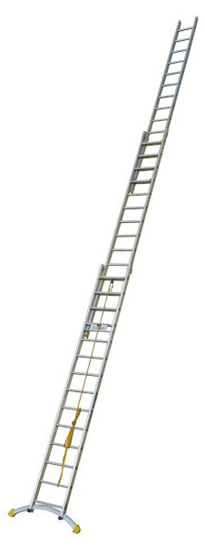 Aluminium Seilschieber 3-teilig mit Seilzug