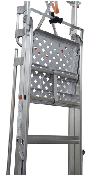 Podestleiter rollbar mit automatischer Blockierung