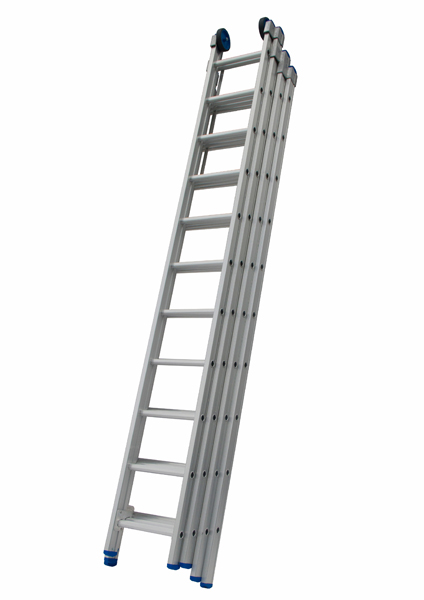 Schiebeleiter 4-teilig aus Aluminium