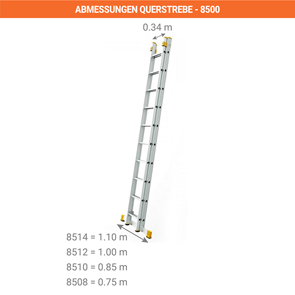 Aluminium Mehrzweckleiter 2-teilig