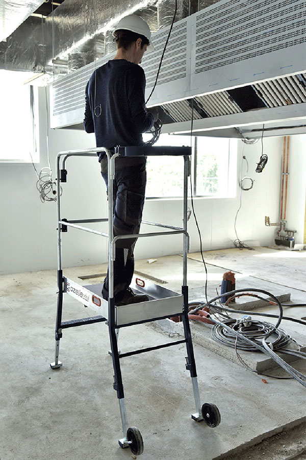 Klappbare Arbeitsplattform aus Aluminium