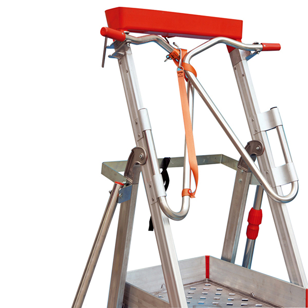 Podestleiter rollbar mit automatischer Blockierung