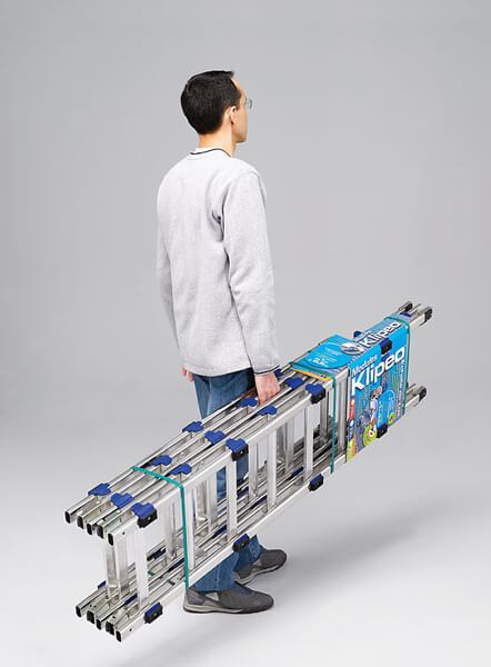 Dachleiter-Set mit firstüberwurfbügel und 5 Leiterelementen ...