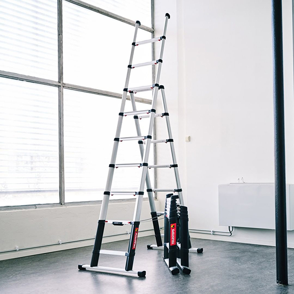 teleskopische Stehleiter 3m Länge, 3.80m Höhe