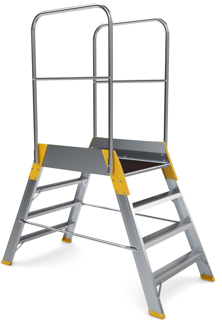Scala a Ponte con piattaforma ultra leggera