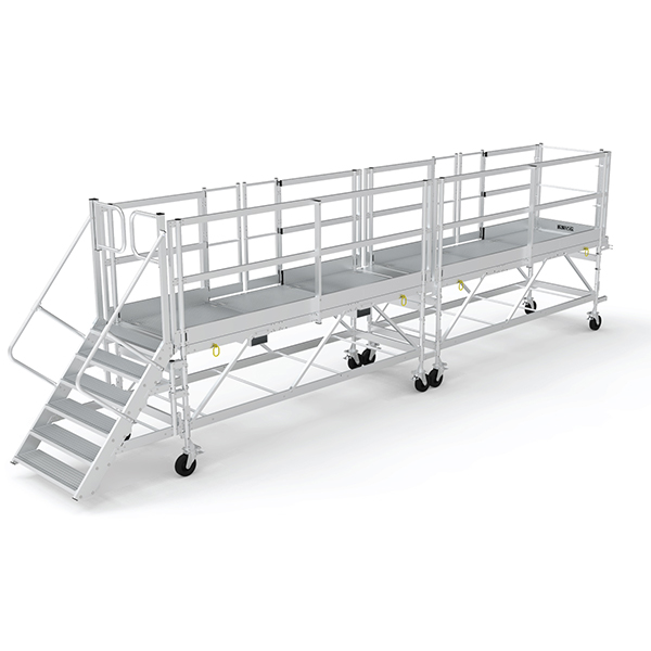 Plateforme modulaire d'accès camion avec protection totale