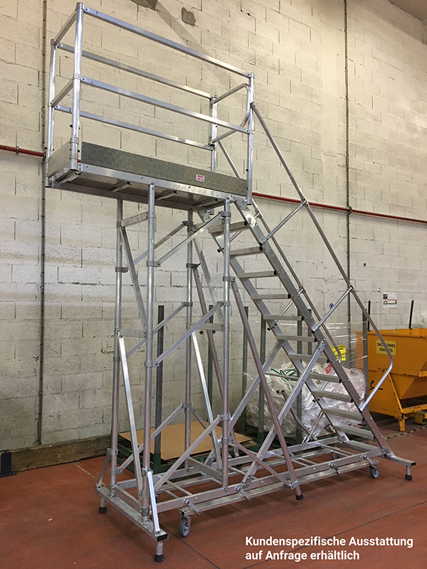 Plattform Profilverschiebung zum Arbeiten über Maschinen