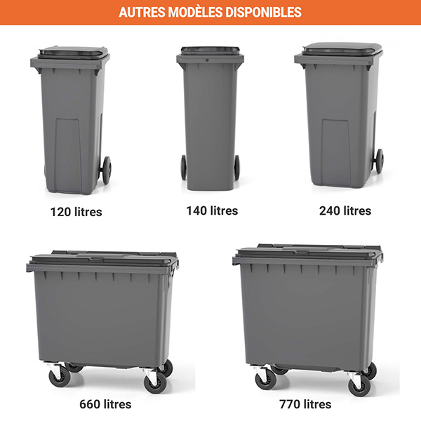 Conteneur Poubelle 360 litres - Ordures ménagères