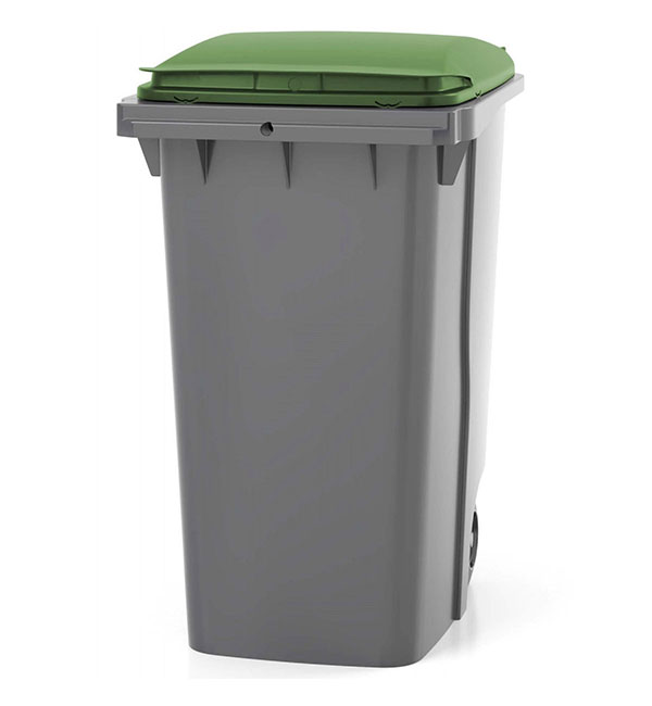Conteneur Poubelle 360 litres : bac roulant pour collecte des déchets