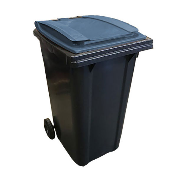 Conteneur poubelle 240 litres : Petit bac roulant en PEHD