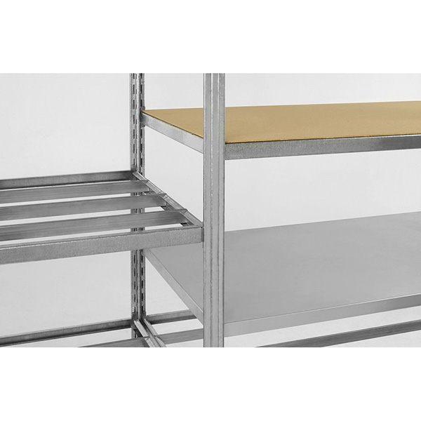 Rayonnage d'atelier tubulaire : Hauteur 2000mm - Longueur 1000mm