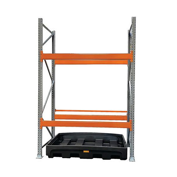 Rack à palette 2 niveaux avec bac de rétention 405 litres