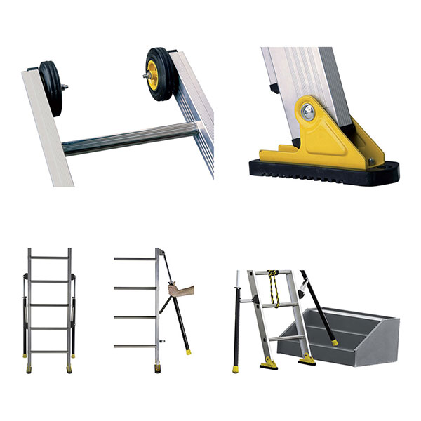 Scala a sfilo in alluminio 3 elementi alluminio fino a 17,55