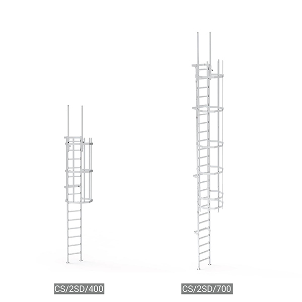 Scala a gabbia per acceso skydome, lucernario...