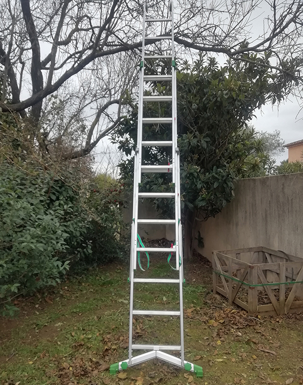 Scala componibile in alluminio, 3 elementi