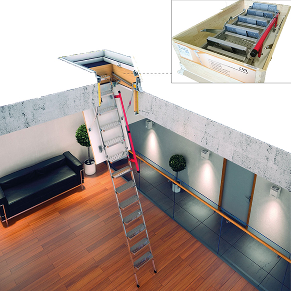 Scala retrattile in metallo ad alta definizione per un'estetica e un ...