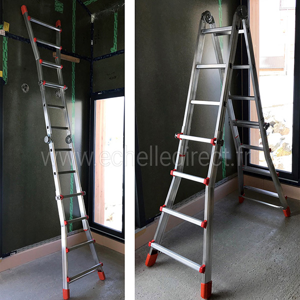 Scaletta telescopica multiposizione - si può usare come scaletta ...