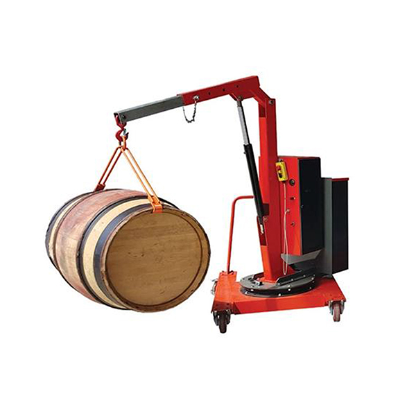 Grue d'atelier mobile avec rotation du mât à 360°