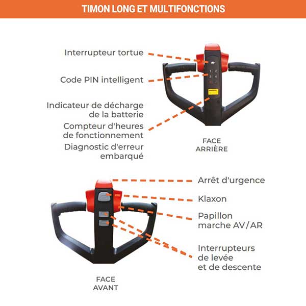 Gerbeur électrique compact - Charge max 600kg